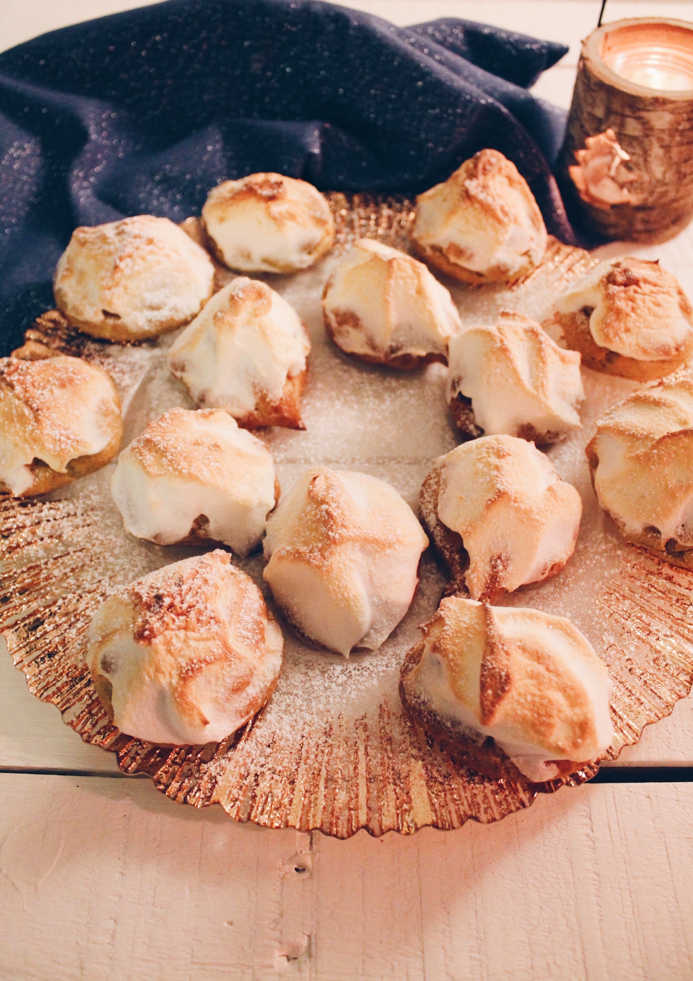 Choux fourrés au lemon curd : menu de fête végétarien | Lau à la menthe