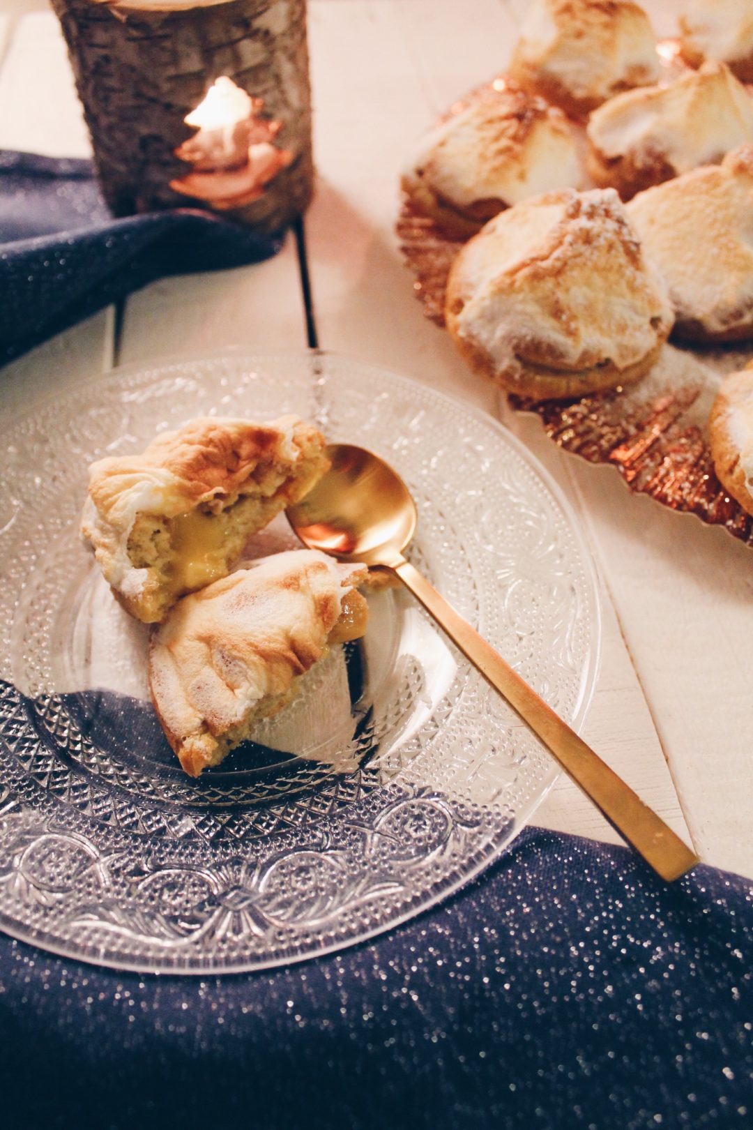 Choux fourrés au lemon curd : menu de fête végétarien | Lau à la menthe